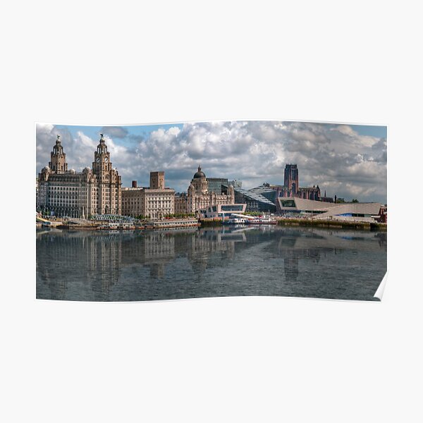 "Liverpool's Iconic Waterfront" Poster by SteveHClark | Redbubble