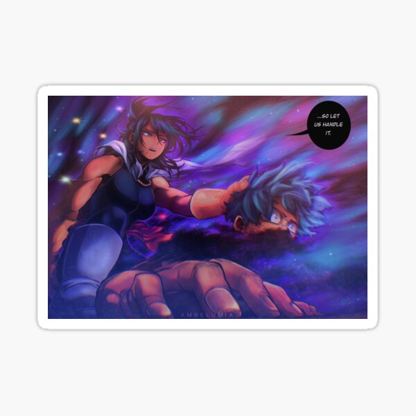 "Let us handle it." Sticker for Sale by Ambslumia | Redbubble