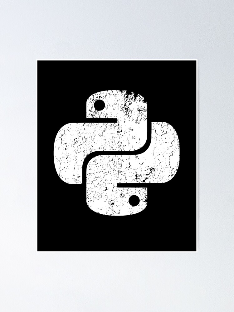 Póster «Logotipo de Python angustiado para ingenieros y desarrolladores ...