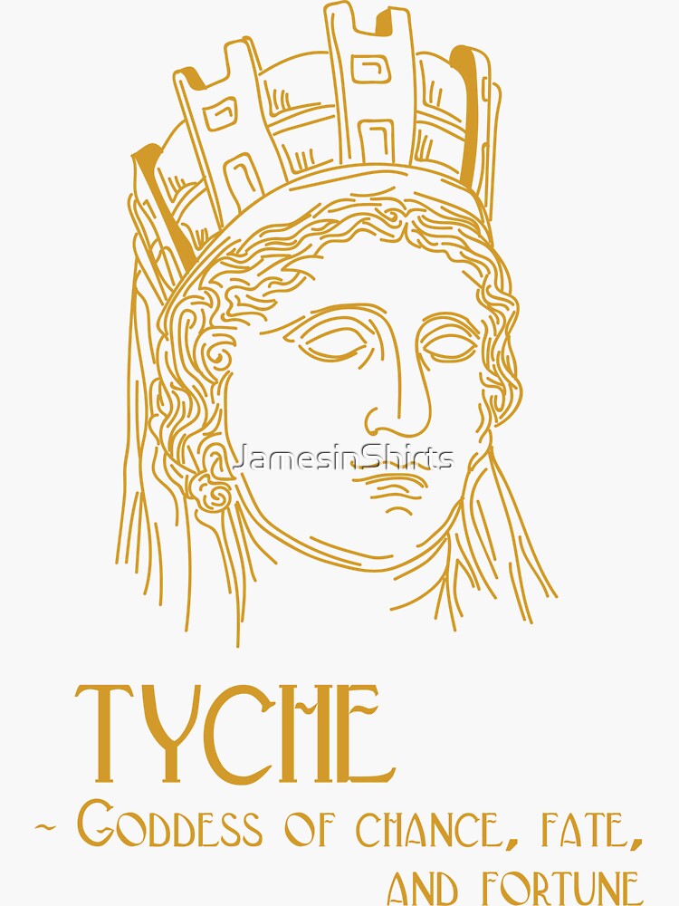 "The Greek Goddess Tyche" Sticker by JamesinShirts | Redbubble