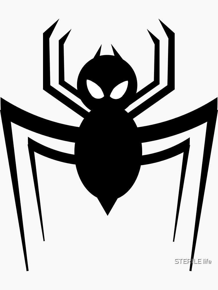 "Black spider" Sticker for Sale by ZorroSan | Redbubble