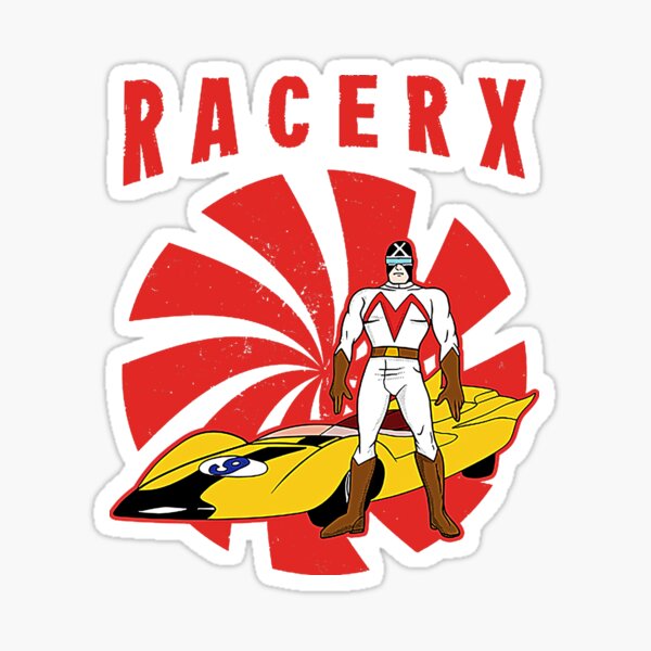 "Retro Racer X T-Shirt" Sticker for Sale by landanvcl147 | Redbubble