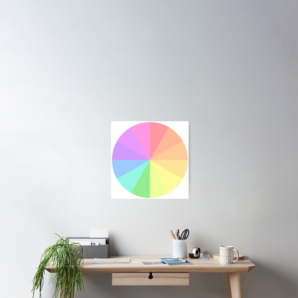 "Pastel Color Wheel" Poster by bekahthebutler | Redbubble