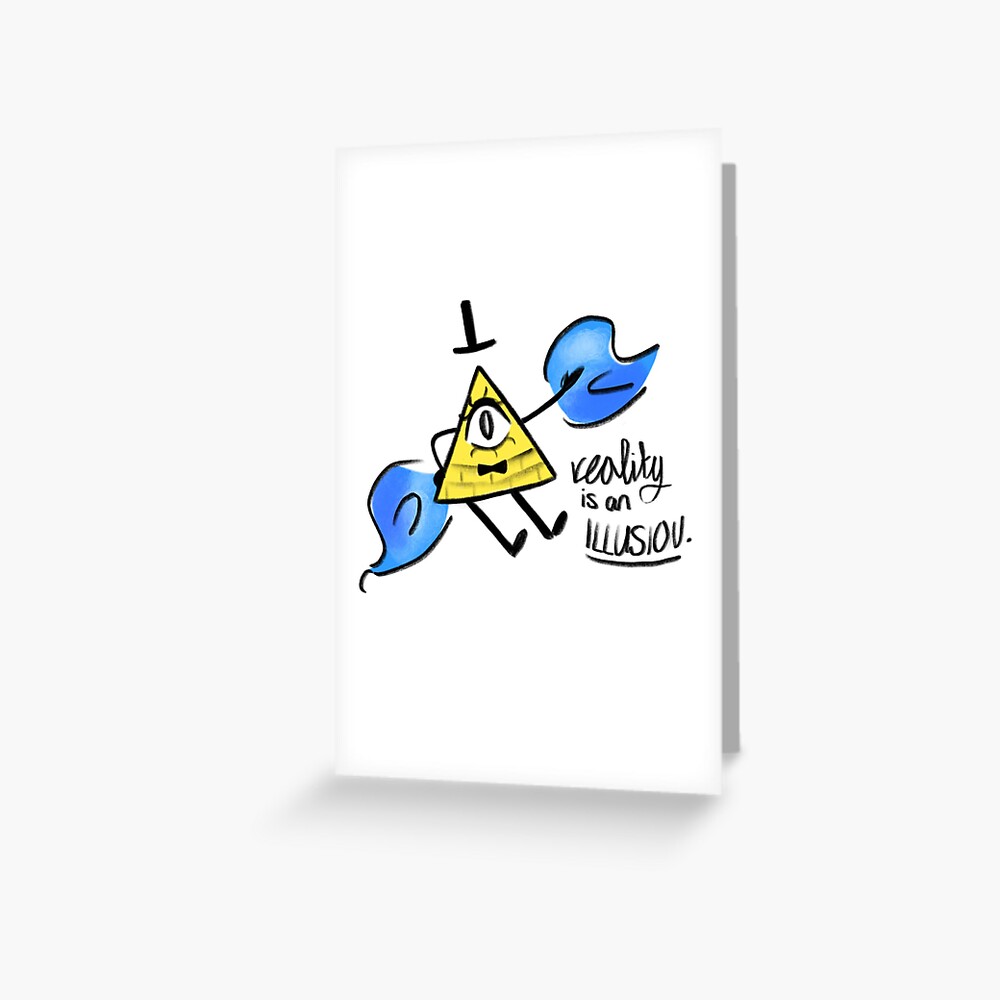 "Bill Cipher: Gravity Falls Sticker" Greeting Card by xzenna-designs ...