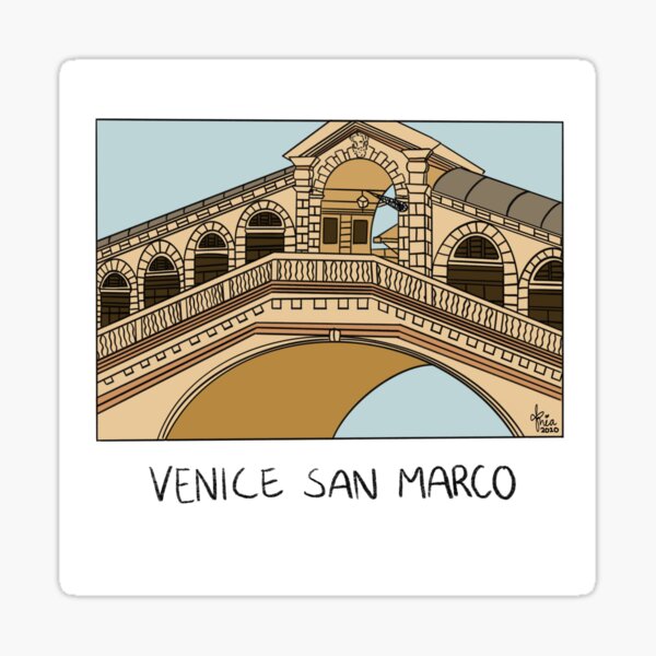 "Venice San Marco, Italy Polaroid" Sticker for Sale by sliceofbrie ...