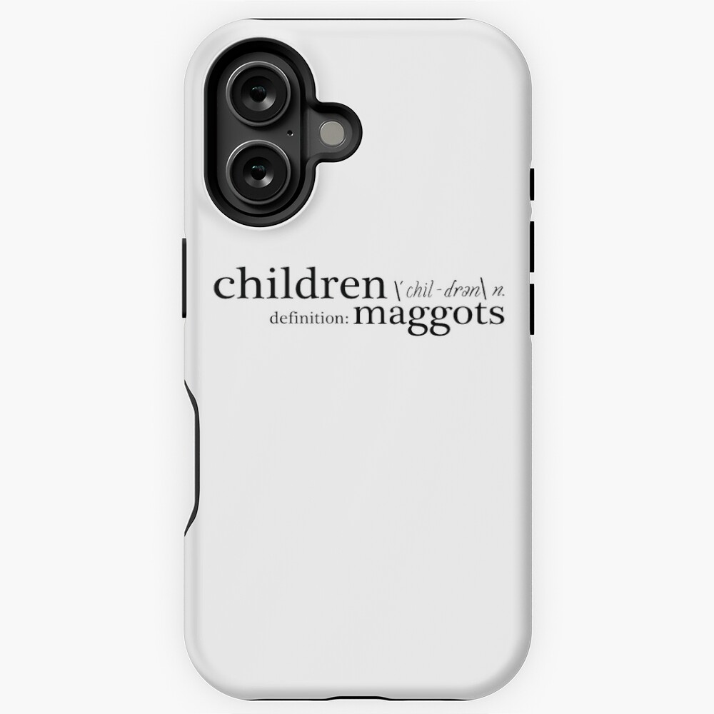"Children are Maggots" Sticker for Sale by Musicalligraphy | Redbubble