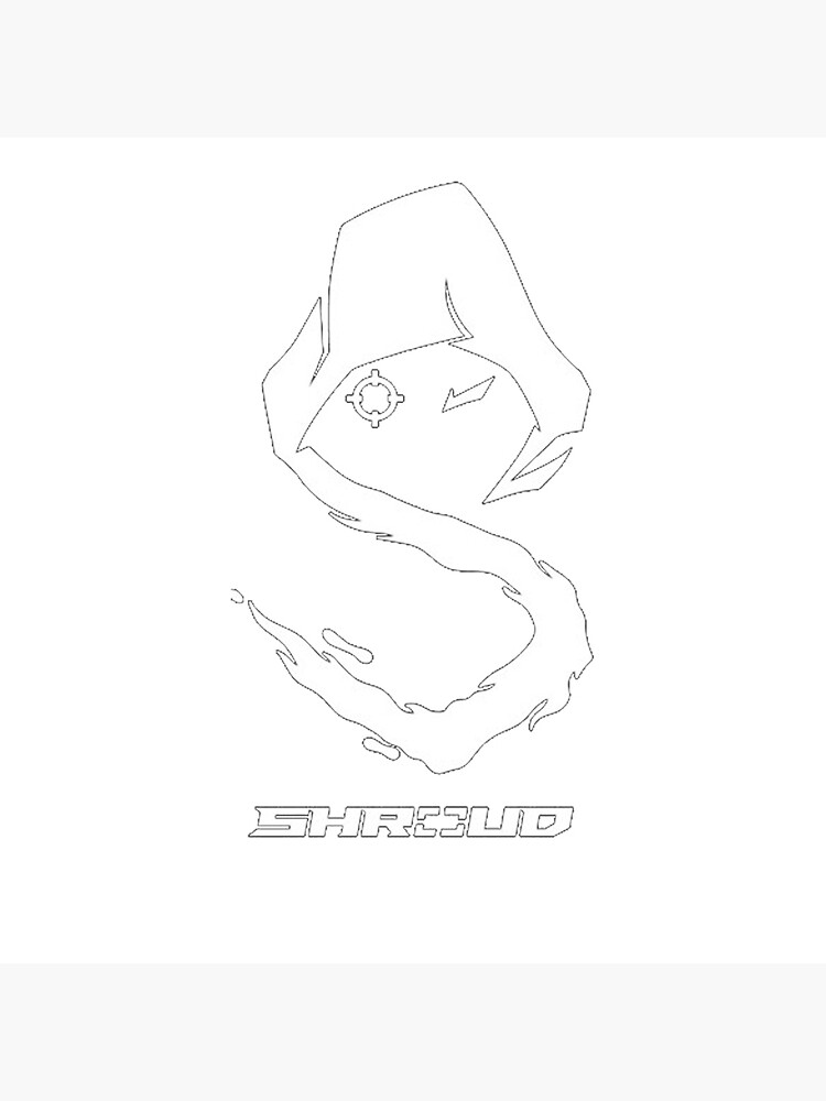 Lámina artística «Shroud, Twitch Shroud Official Merch, Shroud Logo ...