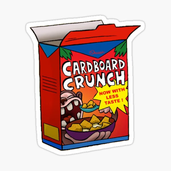 "Cardboard Crunch" Sticker for Sale by ESCPOKEMONFAN | Redbubble