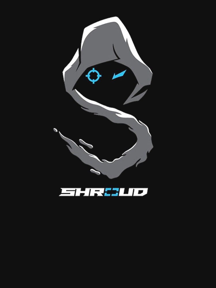 "Shroud, Cyan Shroud Official Merch, Shroud Logo Official T-Shirts ...