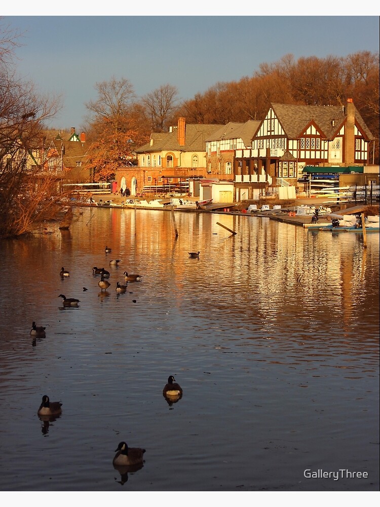 "Boathouse Row Philadelphia" Photographic Print by GalleryThree | Redbubble