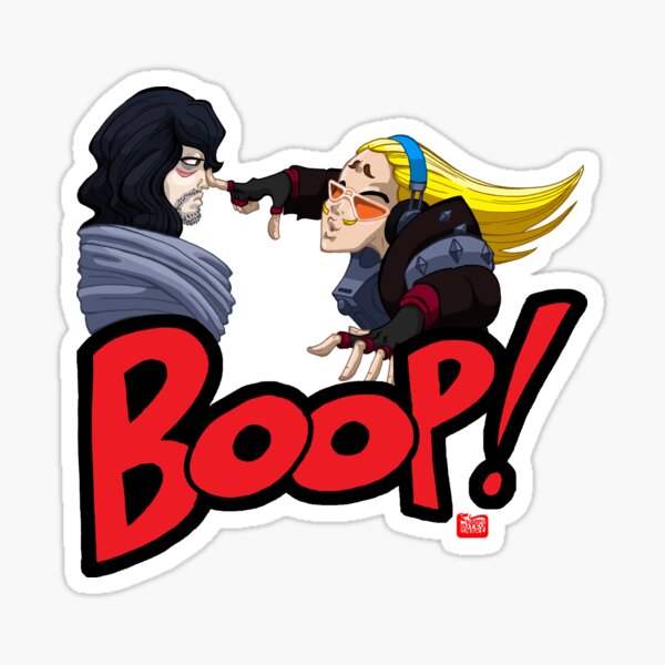 "Boop!" Sticker for Sale by HappyBiteyStore | Redbubble