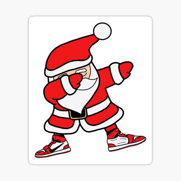 "Santa "the dope"" Sticker for Sale by PoseidonPrints | Redbubble