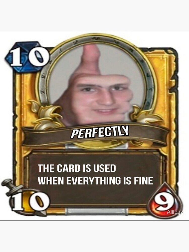 "Meme card Hearthstone-New art 2020" Poster for Sale by Allloyz | Redbubble