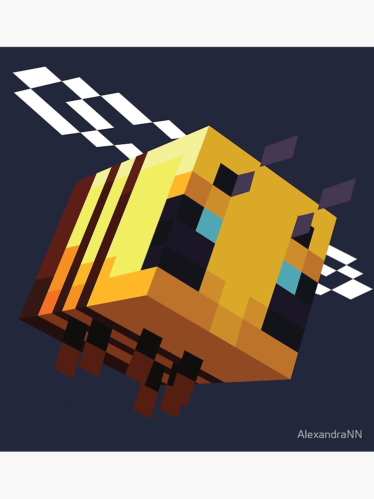 "Bee- Minecraft inspired" Art Print by AlexandraNN | Redbubble