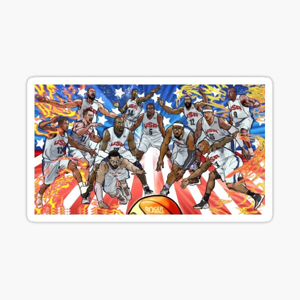 "american basketball players" Sticker for Sale by 42youbest | Redbubble