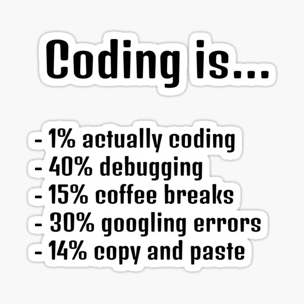 "What is coding?" Sticker for Sale by itzzbenzz | Redbubble
