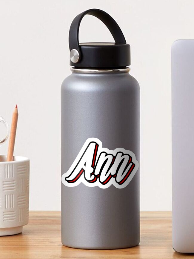 "Ann first name - hand lettering design" Sticker by sulies | Redbubble