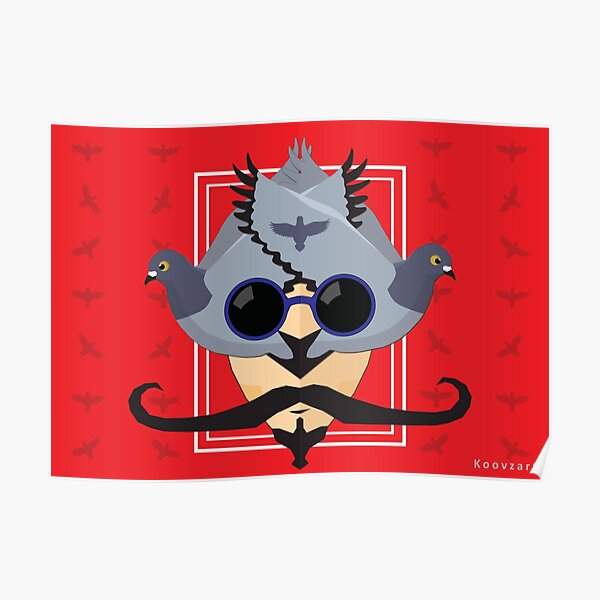 Póster «Kabootar man también conocido como Pigeon Man» de Koovzart ...