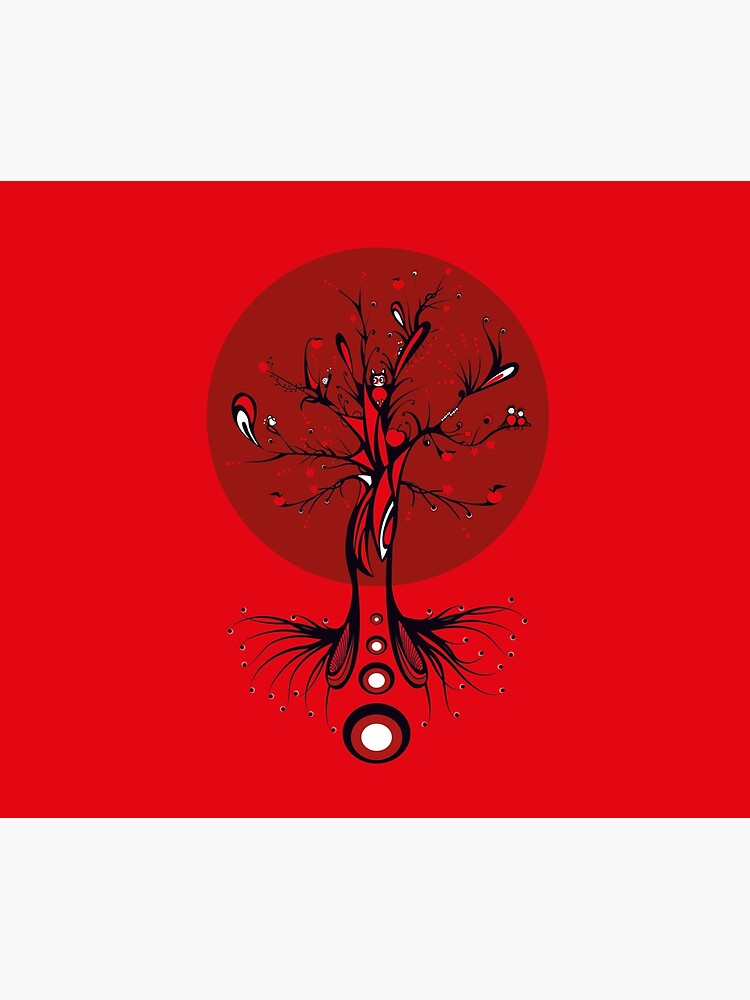 "Small red tree" Poster for Sale by Soeley | Redbubble