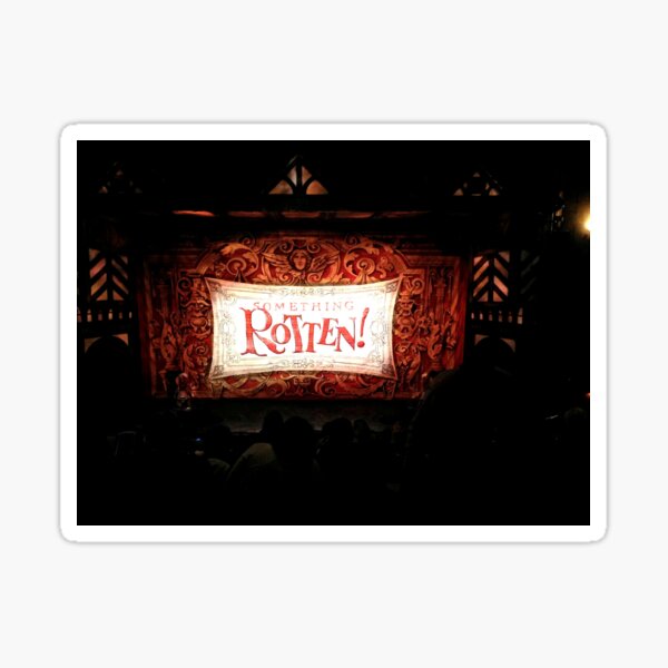"Someting Rotten!" Sticker for Sale by emjorgenson | Redbubble