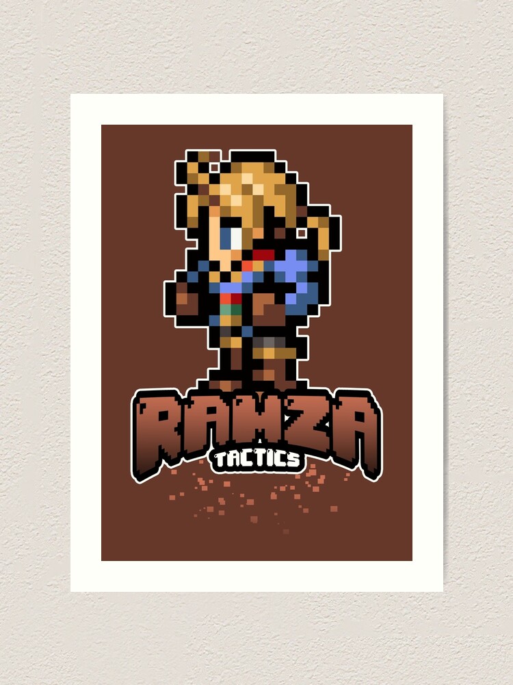 "Final Fantasy Tactics - Ramza PIXEL SPRITE" Art Print by ZeWiss ...