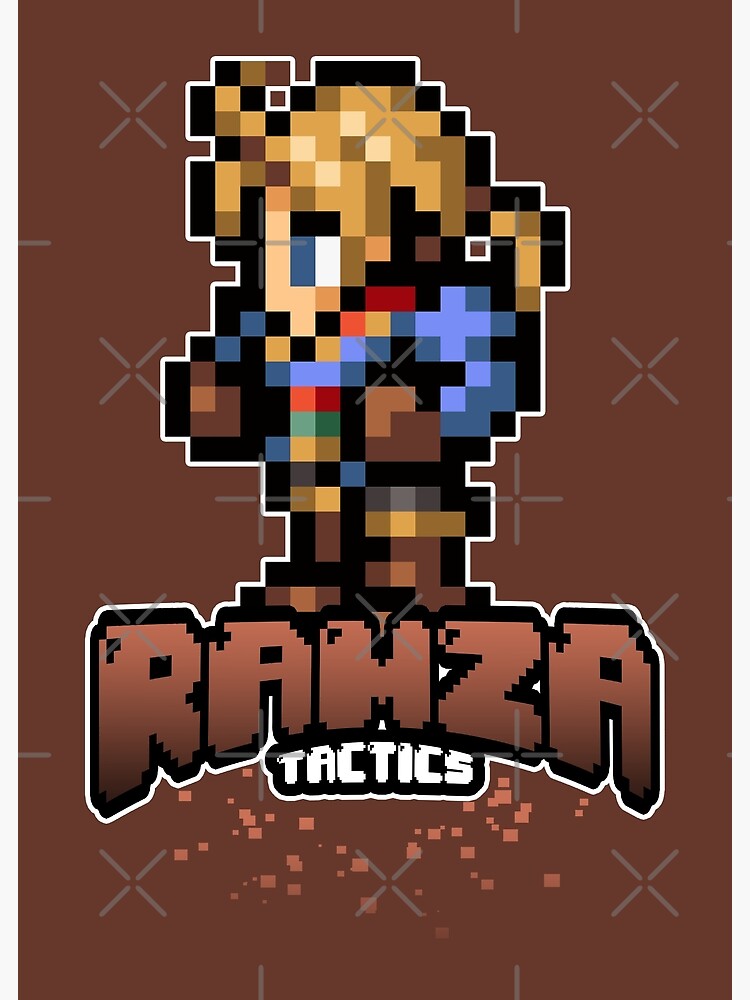 "Final Fantasy Tactics - Ramza PIXEL SPRITE" Art Print by ZeWiss ...