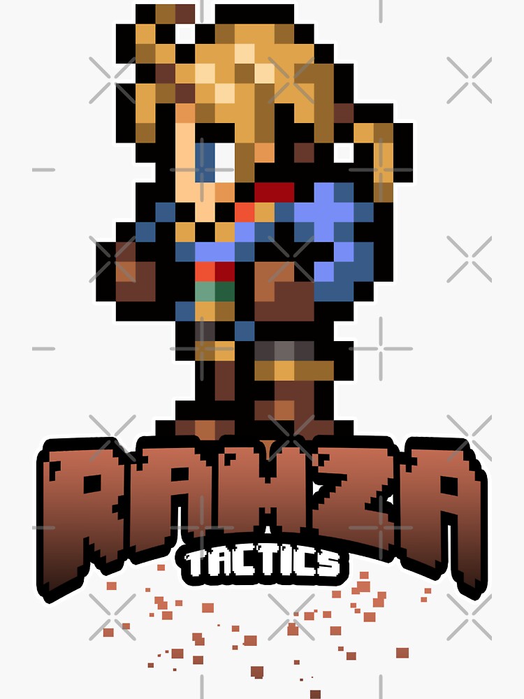 Pegatina «Final Fantasy Tactics - Ramza PIXEL SPRITE» de ZeWiss | Redbubble
