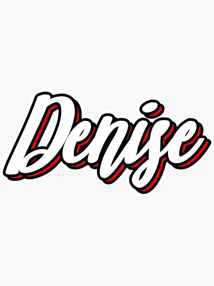 "Denise first name - hand lettering design" Sticker for Sale by sulies ...