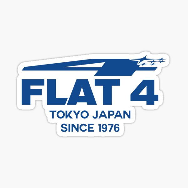 "FLAT 4 - JAPAN BLUE" Sticker for Sale by JDMShop | Redbubble