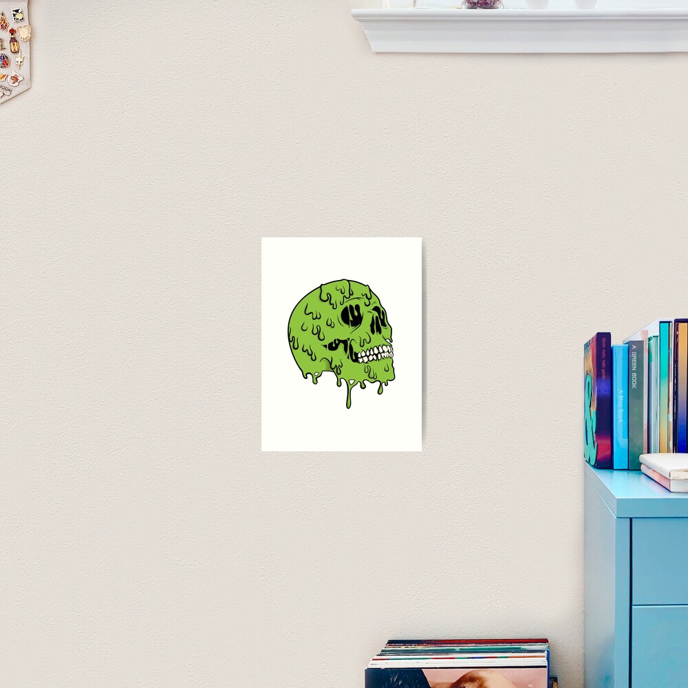 "SLIME SKULL" Art Print by nicholasgray | Redbubble