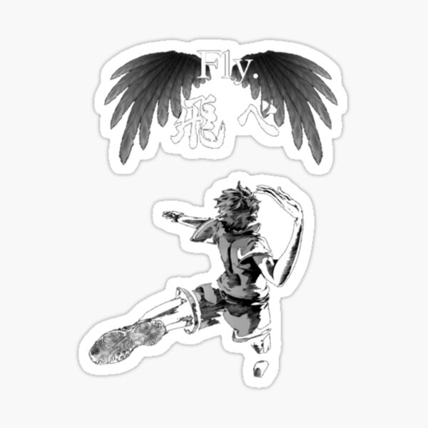 "haikyu! fly high" Sticker for Sale by NormaRitchie | Redbubble