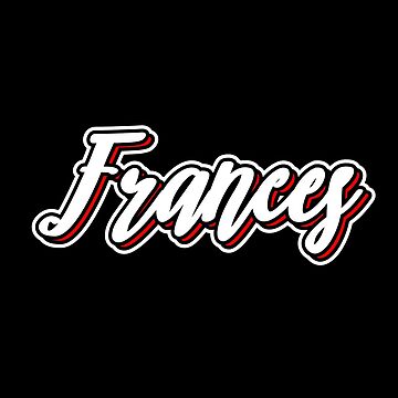 "Frances first name - hand lettering design" Sticker by sulies | Redbubble