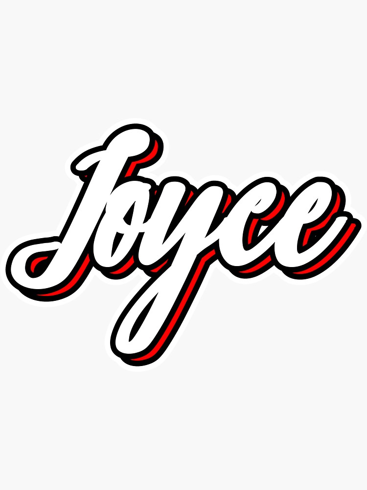 "Joyce first name - hand lettering design" Sticker for Sale by sulies ...