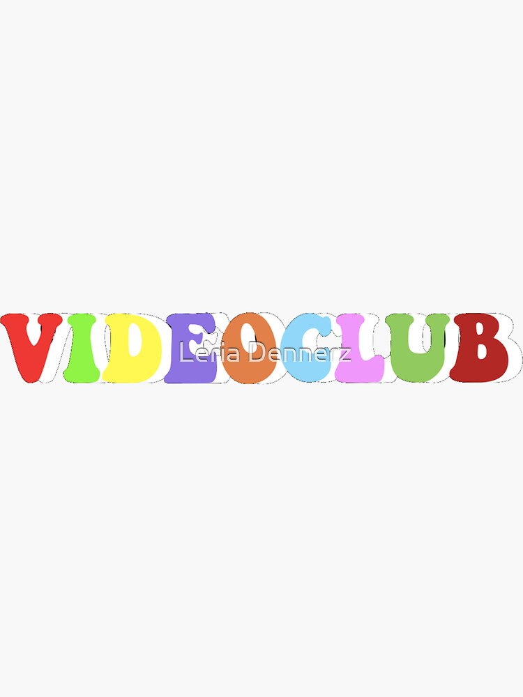 "Videoclub " Sticker for Sale by valeepreez | Redbubble