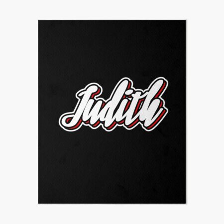 "Judith first name - hand lettering design" Art Board Print for Sale by ...