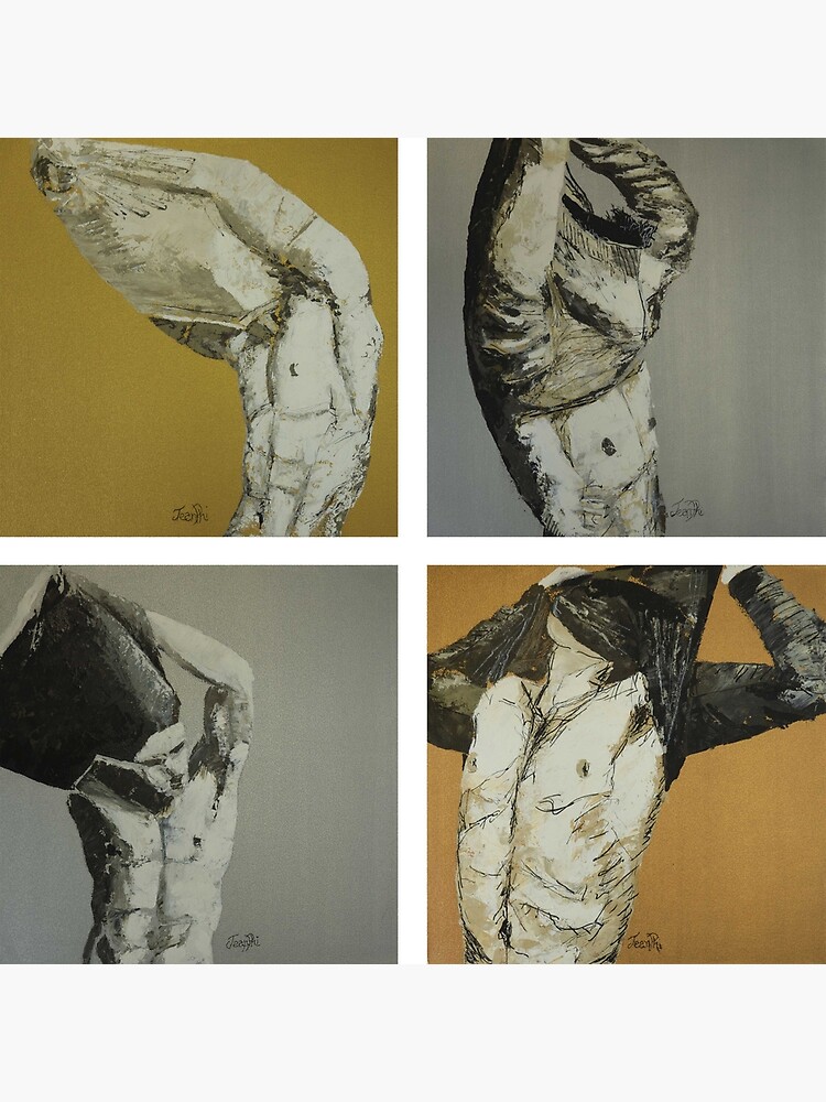 "Take off 1, acrylic on canvas, polyptych" Photographic Print by ...