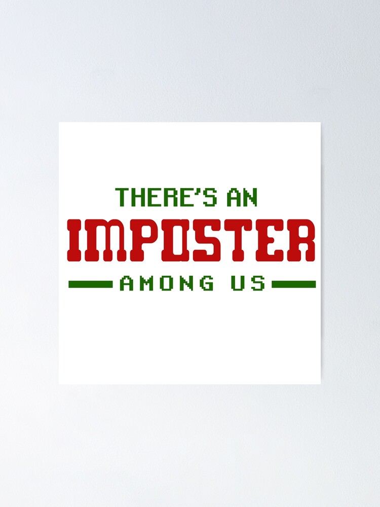 "Among us visor game imposter" Poster for Sale by Katalida | Redbubble