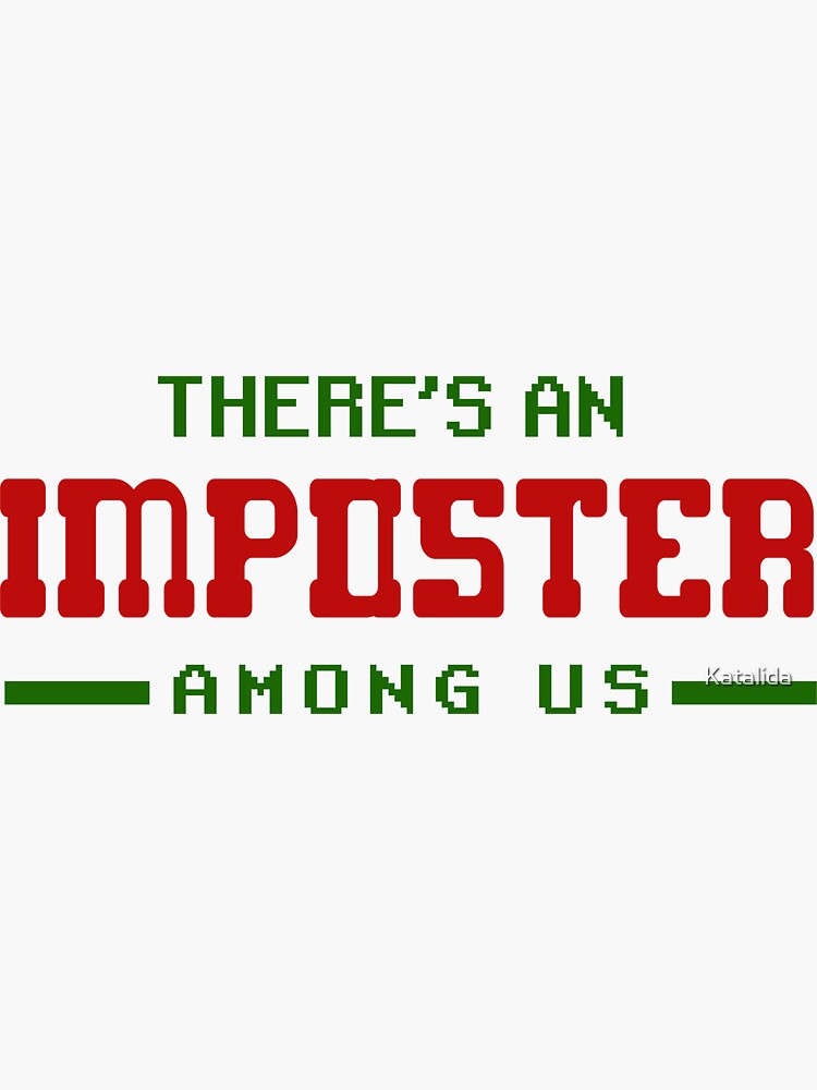 "Among us visor game imposter" Sticker by Katalida | Redbubble