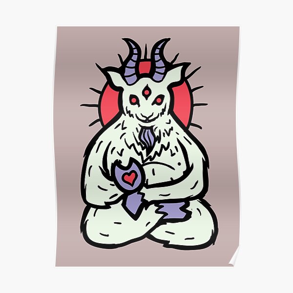 "Spirit Goat" Poster by biotwist | Redbubble
