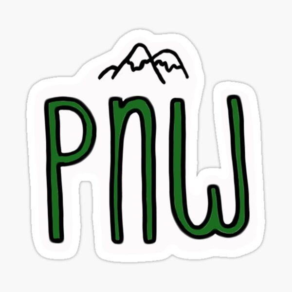 "pnw pacific northwest mountains" Sticker for Sale by thirdfocus ...