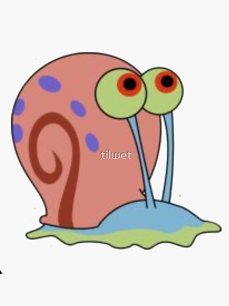 "GARY THE SNAIL" Sticker for Sale by tilwet | Redbubble