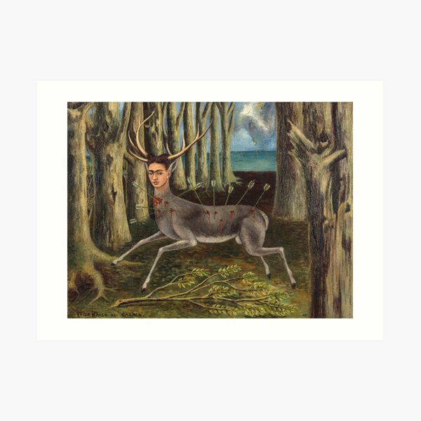 "Frida Kahlo The Wounded Deer" Art Print by Mara-Ayvazyan | Redbubble