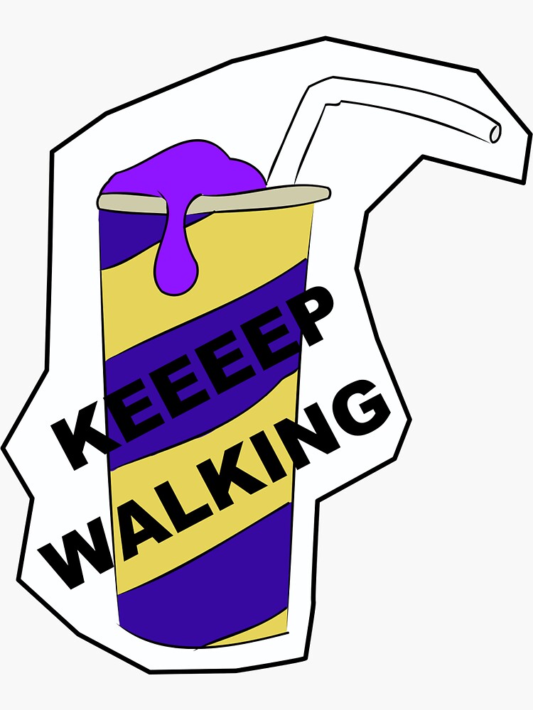 "Keep Walking" Sticker for Sale by nsensenig | Redbubble