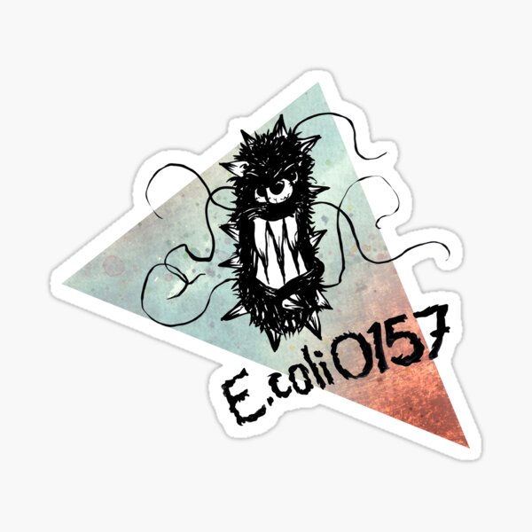 "E. coli O157" Sticker for Sale by eliza-coli | Redbubble