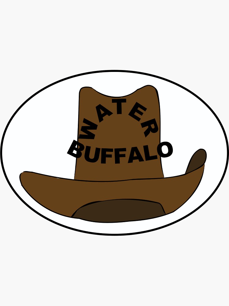 "Water Buffalo" Sticker for Sale by nsensenig | Redbubble