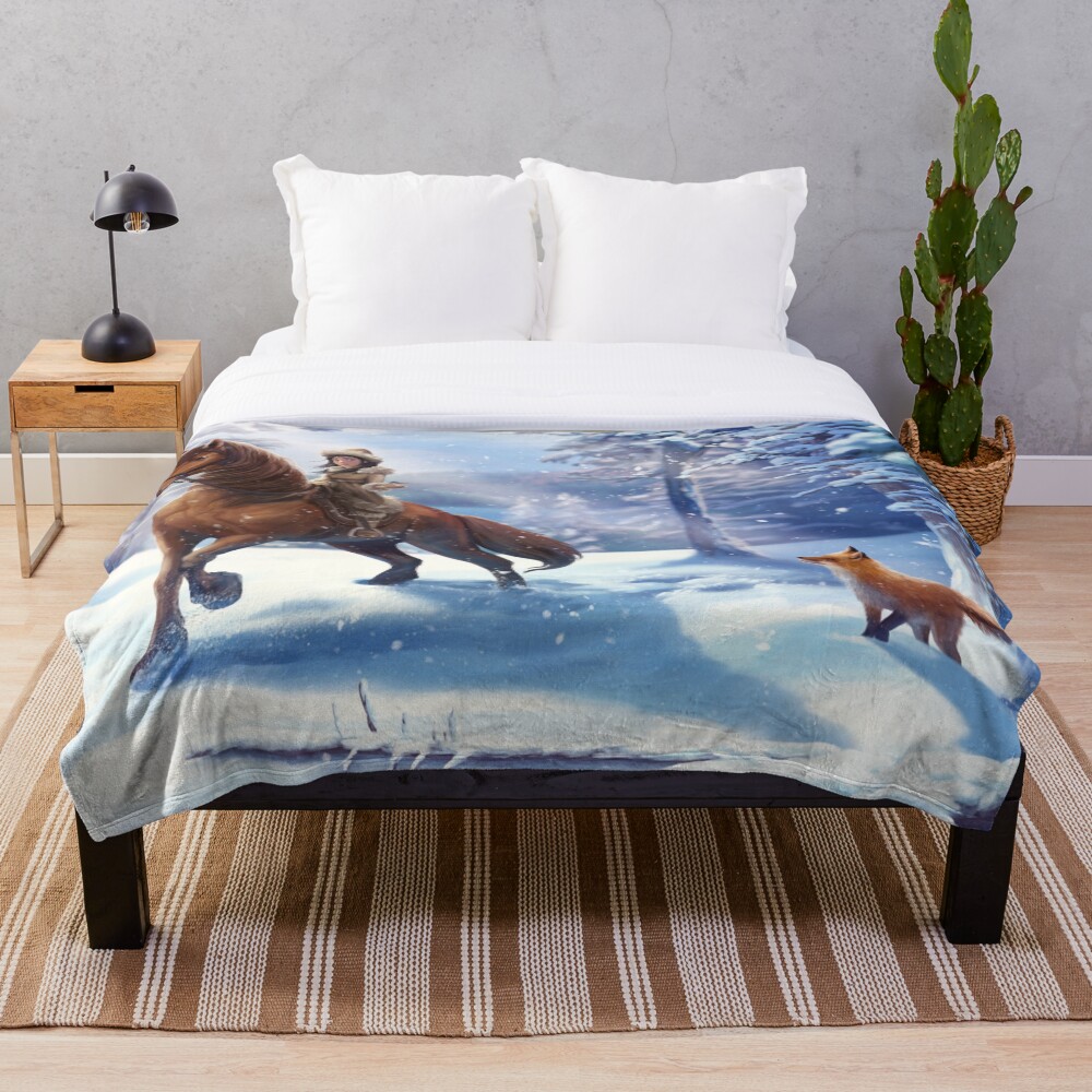 "Star Stable Horse" Throw Blanket for Sale by dualogy | Redbubble