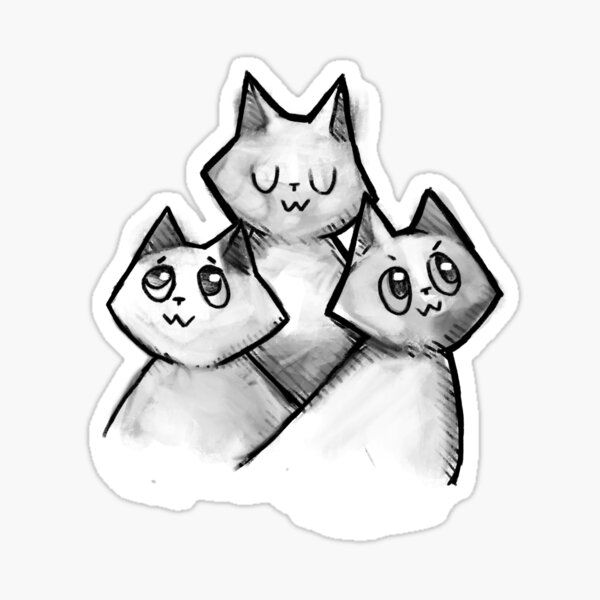 "OwO cat’s " Sticker by Aiiiiiiiie | Redbubble