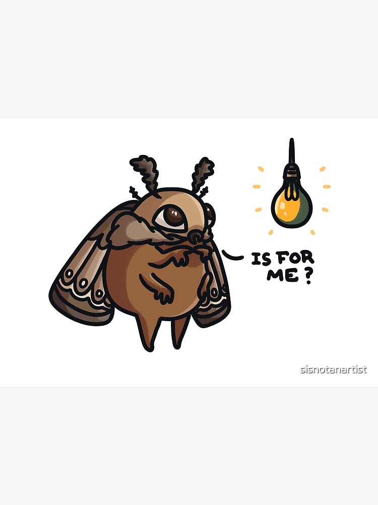 "Moth Lamp Meme" Art Print for Sale by sisnotanartist | Redbubble