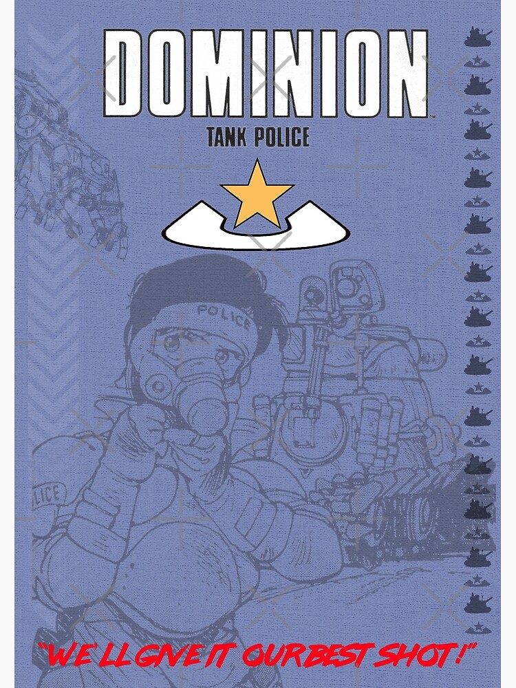 "Dominion tank police minimalist artwork " Canvas Print for Sale by ...