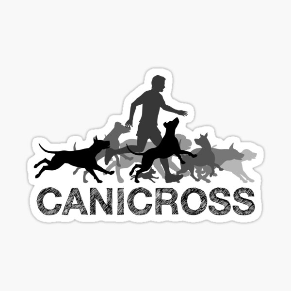 "canicross " Sticker by mikoala50 | Redbubble